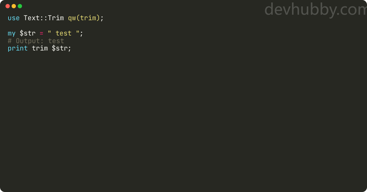 How To Remove Spaces From A String In Perl 