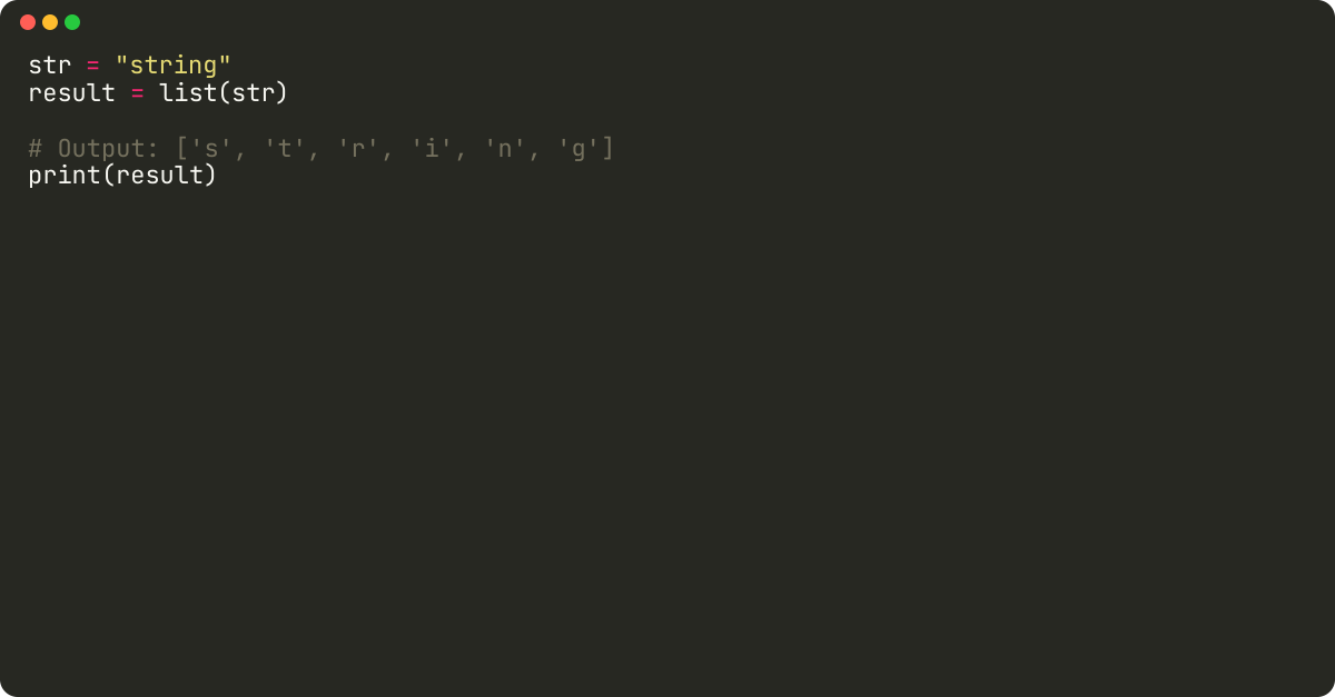 how-to-split-a-string-into-a-list-of-characters-in-python