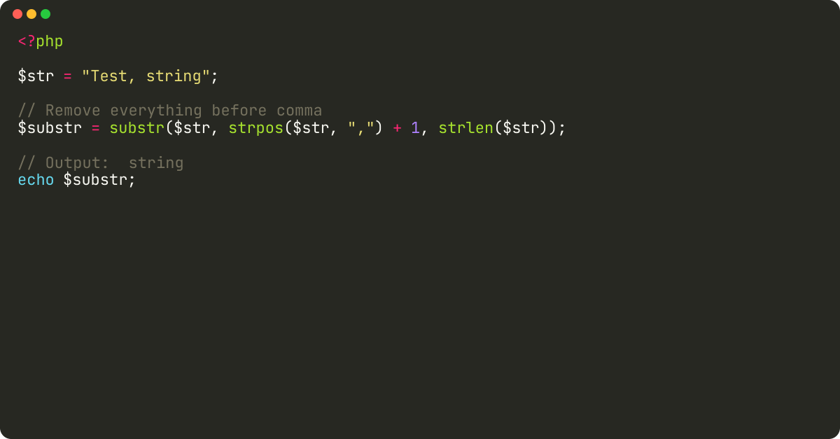 How To Cut A String Before A Specific Character In Php 