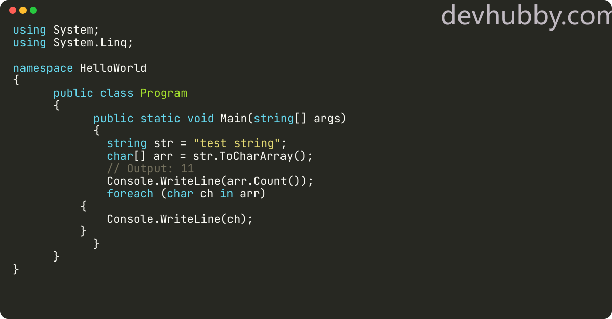 How To Split String Into Array In C 