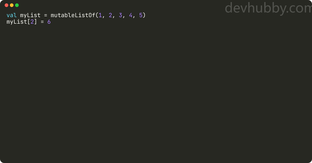 How To Replace Elements In The List Kotlin 