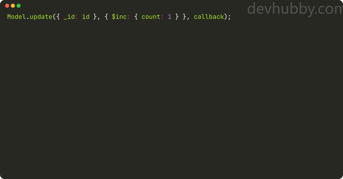 How To Increment Value In Mongoose how-to-increment-value-in-mongoose