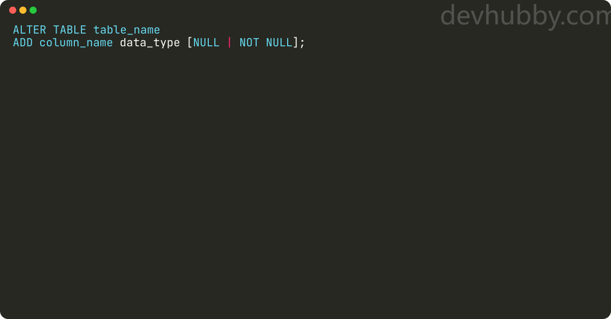How To Add A Column In Sqlcmd 