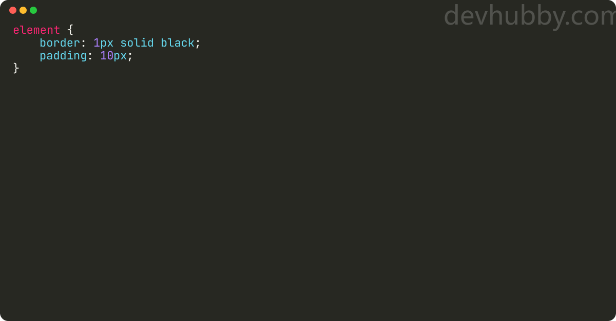 how-to-add-space-between-border-in-css