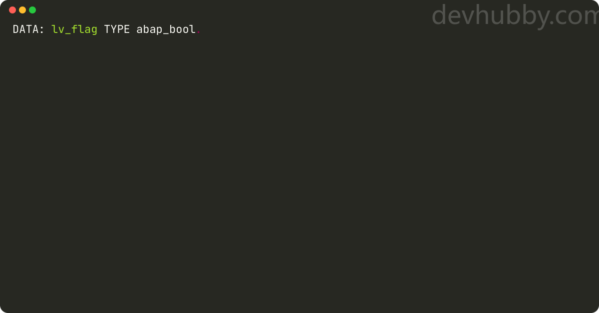 How To Use Abap Boolean In If Condition 