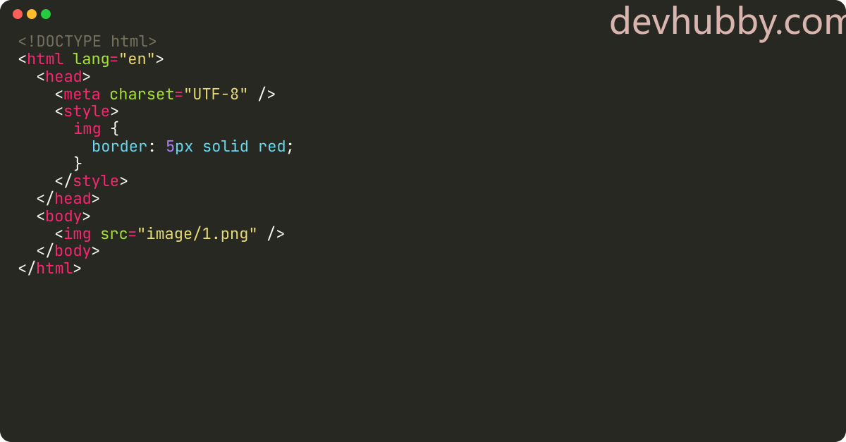 How To Make Border Around Image CSS 