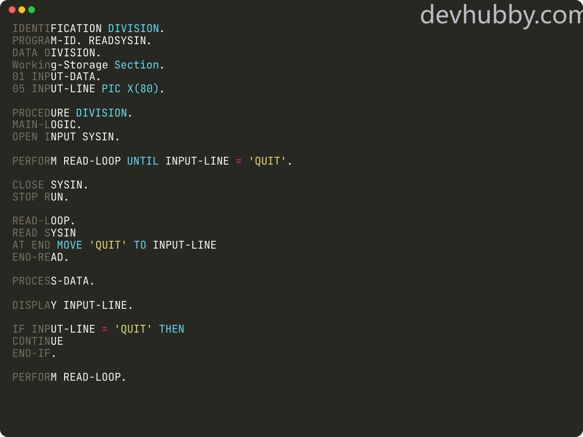 How To Read Data From Sysin In Cobol how-to-read-data-from-sysin-in-cobol