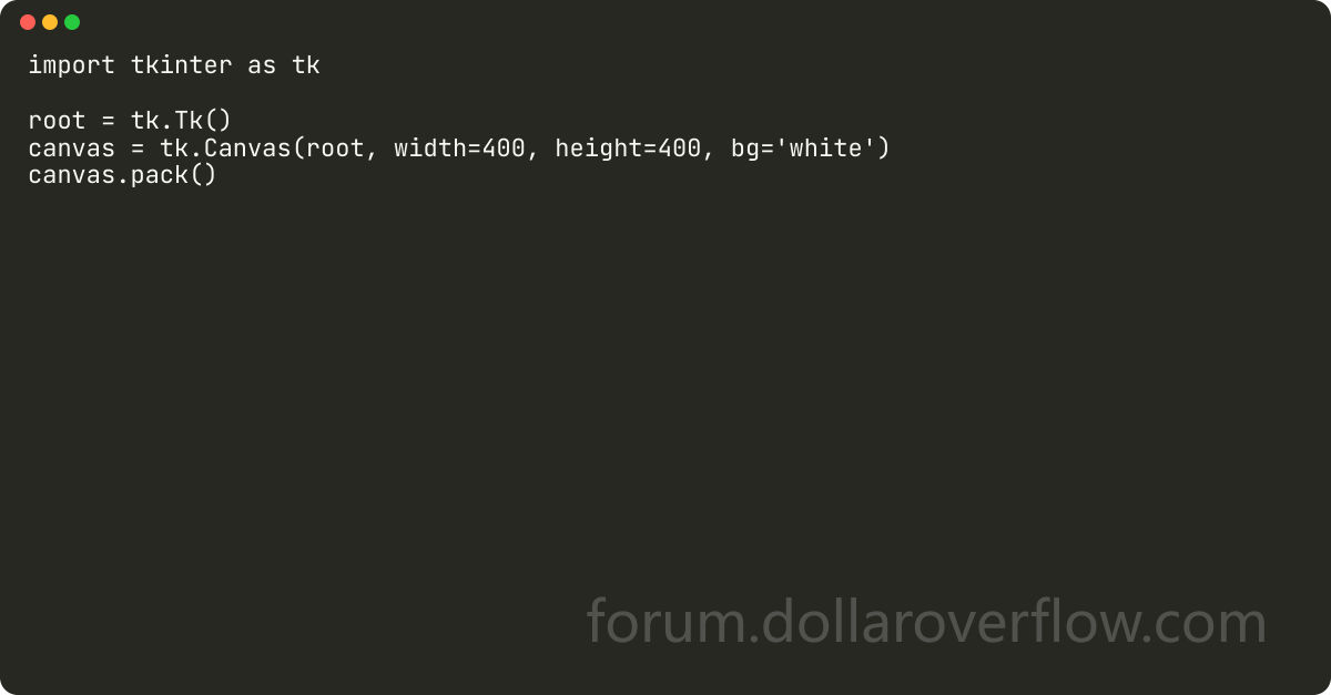 How to Use Tkinter Canvas for Drawing in Python in 2025?
