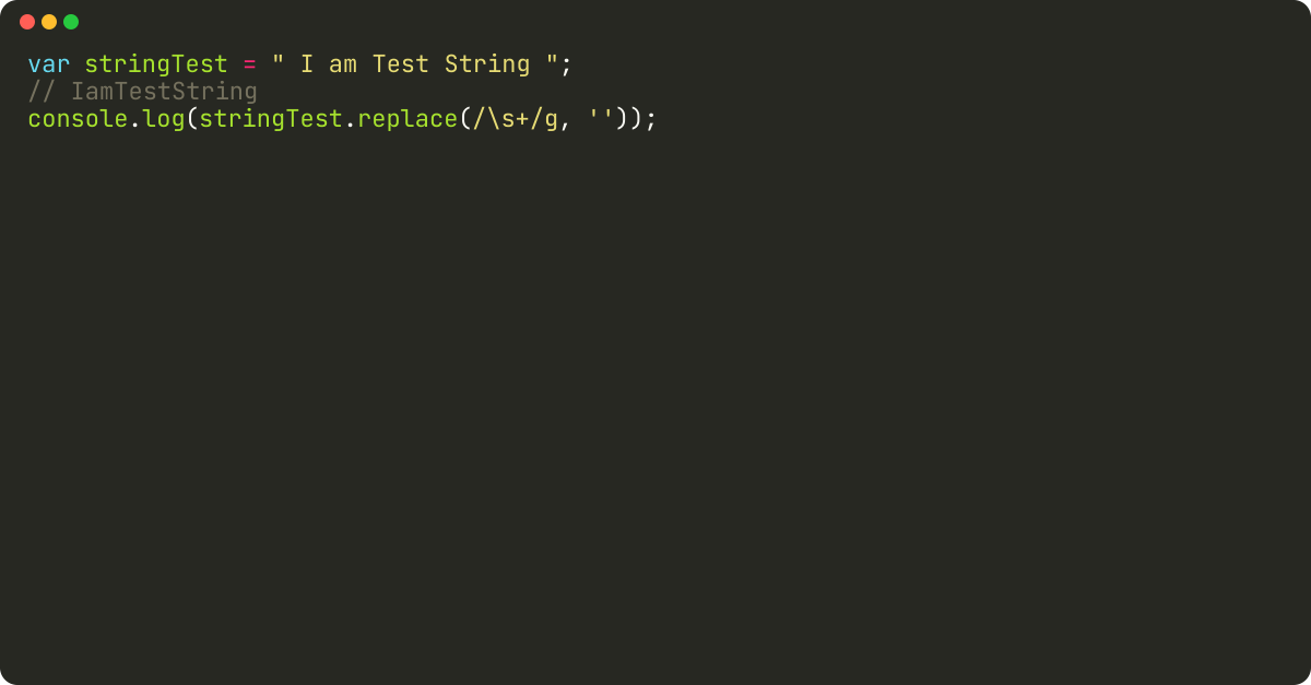 Как убрать лишние пробелы из строки в Javascript