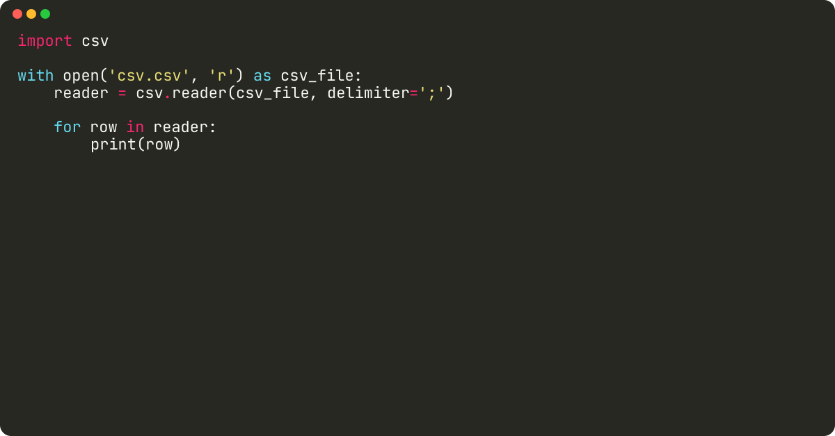 Как прочитать csv файл в python?